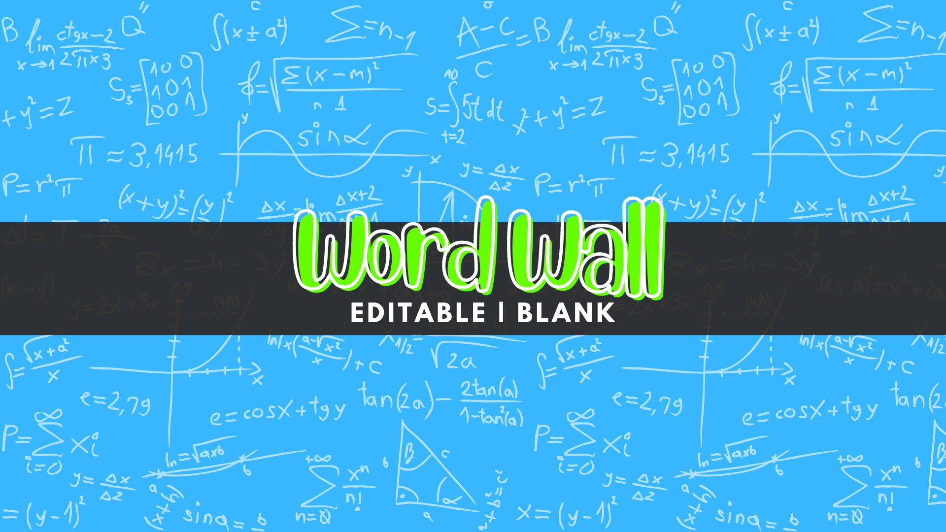 Colorful Word Wall Templates {Editable} – Easy as Pi